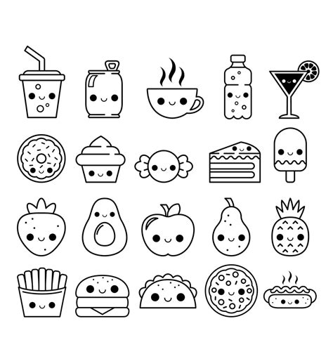 Coloriages Kawaii à imprimer gratuitement pour les enfants