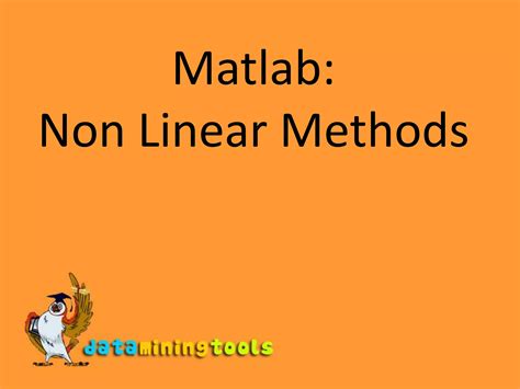 matlab non linear methods ppt