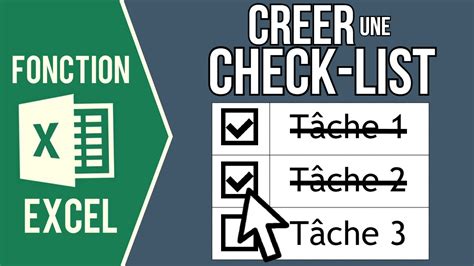 Excel Cr Er Une Check List Avec Des Cases Cocher Liste De T Ches Hot