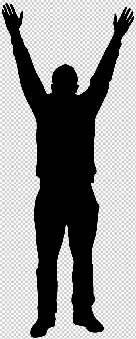 Gesto De Silueta De Pie Png Klipartz