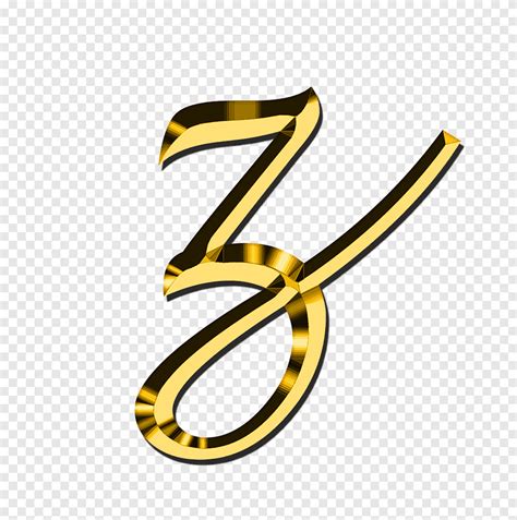 Descarga gratis Dorado 3 letra minúscula z diverso alfabeto png