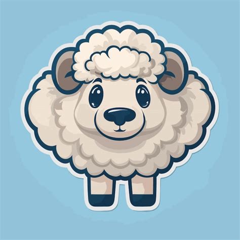 Vector De Desenhos Animados De Ovelhas Vetor Premium