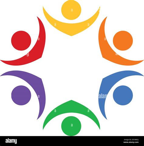 Teamwork People Unity Group Icon Vector Stock Vector Image Art Alamy