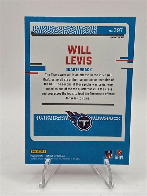 Will Levis 2023 Panini Donruss Football Optic Rated Rookie Pink Prizm