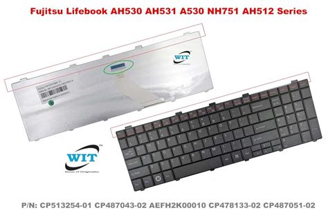 Laptop Keyboard Keypad For Fujitsu Lifebook Ah A A Ah Nh