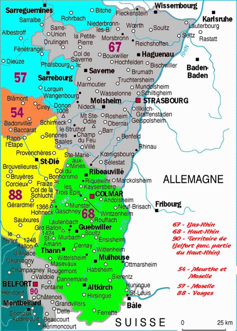 Carte D Alsace Vacances Guide Voyage