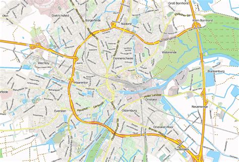 Hauptbahnhof Oldenburg Stadtplan Mit Satellitenaufnahme Und Hotels Von