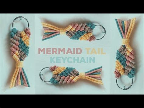 Macrame Mermaid Fish Tail Keychain Tutorial DIY YouTube
