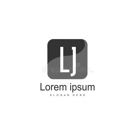Initial Lj Logo Template With Modern Frame Minimalist Lj Letter Logo