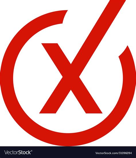 Wrong Mark Symbol
