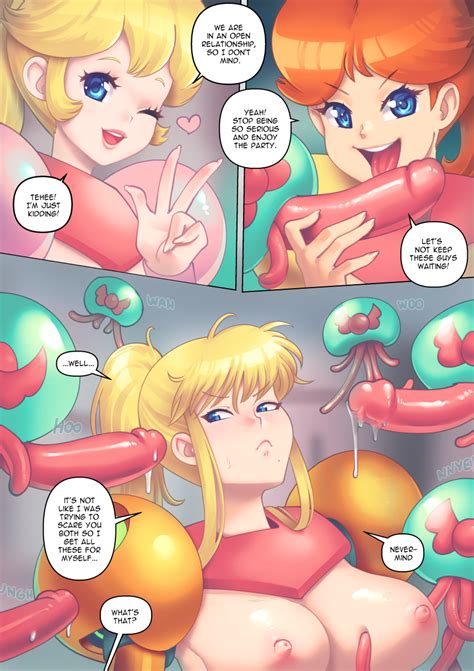 Rule 34 Alien Big Breasts Blonde Hair Breasts Comic Crossover English Text Female Genitals