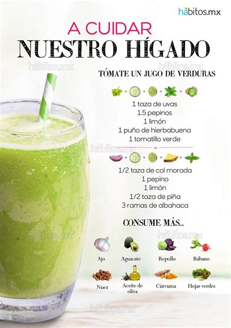 JUGO DE VERDURAS PARA CUIDAR NUESTRO HÍGADO Hábitos Health Coaching