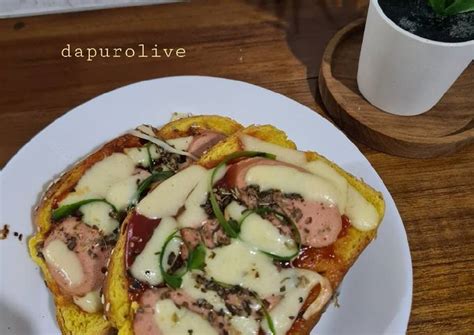Resep Pizza Roti Tawar Teflon Oleh Dapur Olive Cookpad