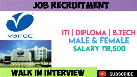 Varroc Polymers Pvt Ltd Job Vacancy Male Female Chennai Jobs Mnc