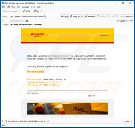 DHL Shipping Invoice Email Scam Removal And Recovery Steps Updated