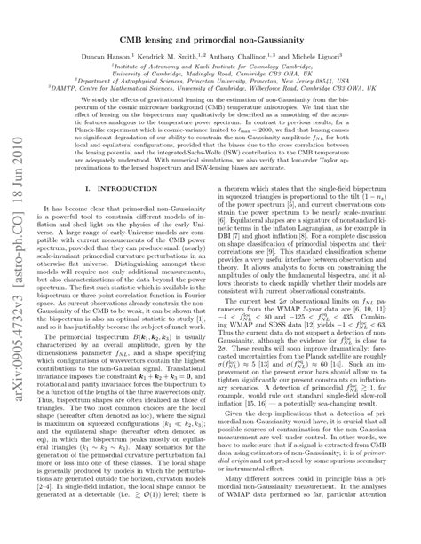 pdf cmb lensing and primordial non gaussianity