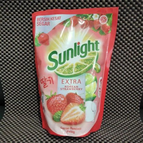 Jual SUNLIGHT Korean Strawberry Cairan Pencuci Piring 560 Ml Shopee