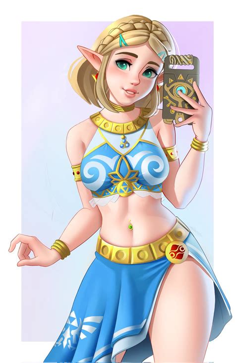 ゼルダ姫 oh and I threw up short hair Gerudo Zeld Jackary Artのイラスト