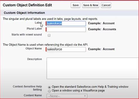 create custom object and tab in salesforce computer and internet