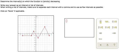 solved determine the interval s on which the function is strictly decreasing write your