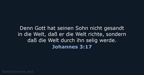 14 August 2023 Bibelvers Des Tages LU12 Johannes 3 17