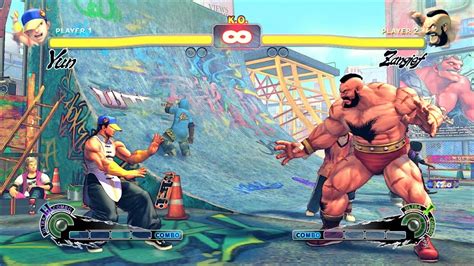 Yun Vs Zangief Hardest AI Ultra Street Fighter IV YouTube