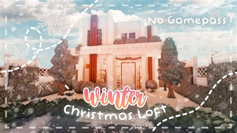 Roblox Bloxburg No Gamepass Cheap Christmas Winter Loft Minami