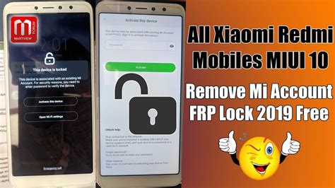 Remove Mi Account MIUI 10 Xiaomi Mobiles Redmi S2 Remove Mi Account