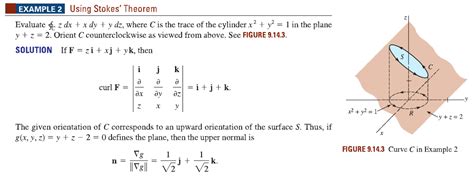 calculus what direction does the n vector normal to the surface have to be when doing stokes