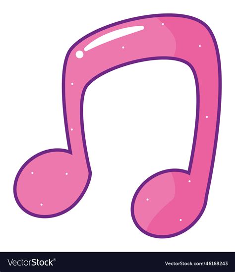 Bright Music Note Royalty Free Vector Image VectorStock