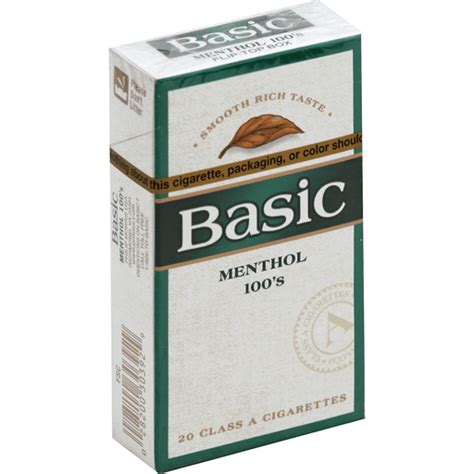 Basic Cigarettes Menthol 100 S Flip Top Box Cigarettes Midtown Fresh
