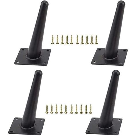 4 pcs Pieds de Table Obliques Pieds D Armoire en MéTal Pieds de Meubles
