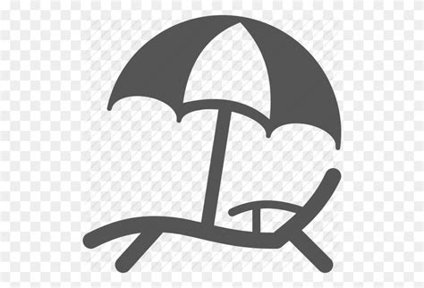 Beach Chair And Umbrella Svg