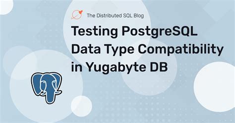 Working With Postgresql Data Types In Yugabytedb Yugabyte