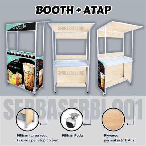 Jual BOOTH LIPAT 90X50 MEJA JUALAN BOOTH PORTABLE MEJA MINUMAN MEJA