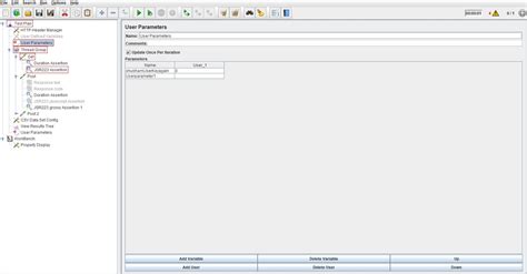 How To Set Variable And Its Value In Jmeter Container Like User