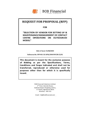 Fillable Online Sample Vendor Request For Proposal In Pdfhow To