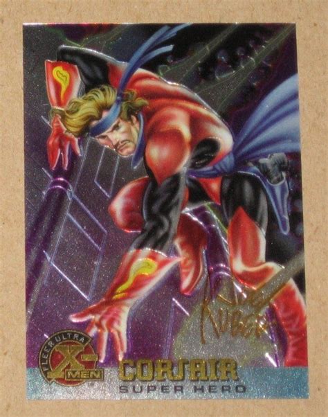 X Men All Chromium Fleer Ultra 1995 Gold Foil Signature Card 50