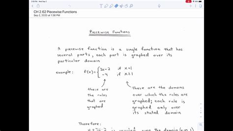 piecewise functions youtube