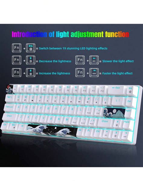 Hxsj Teclado Mec Nico De Juegos Al Ultra Compacto Mini Teclado De