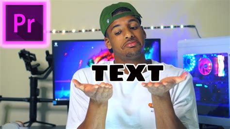 How To Add Text In Premiere Pro Youtube
