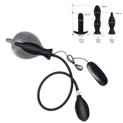 Vibratore Anale Gonfiabile Super Grande Max 10 Cm Pompa Dildo