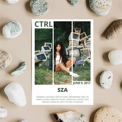 SZA Poster Ctrl Album Cover Album Poster Music Poster Music Prints Wall