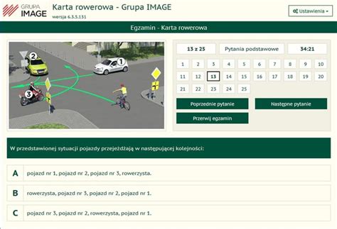 Testy online na kartę rowerową nauka dostęp na 7 lub 30 dni Weź