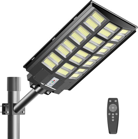 VOOJOY 1600W Solar Street Lights Outdoor 120000 Lumens Dusk To Dawn