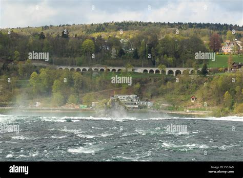 A Photograph Of The Rhine Falls In Neuhausen Am Rheinfall Switzerland