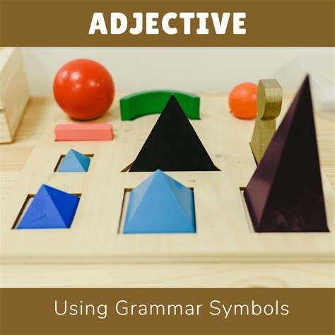 Practice Grammar With Montessori Adjective Worksheet