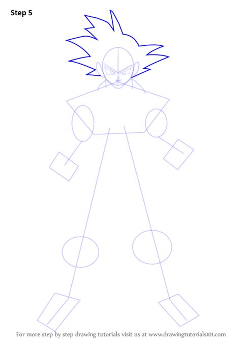 Learn How To Draw Goku From Dragon Ball Z Doraemon Step By Step