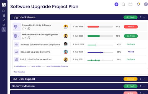 Software Upgrade Project Plan Template