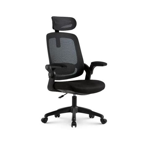 Cadeira de Escritorio Ergonômica Preta Elements Astra Cadeira de